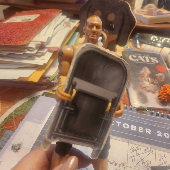 WWE | Toys | Wwe Action Figure With Black And Gray Chair Fingers Are ...